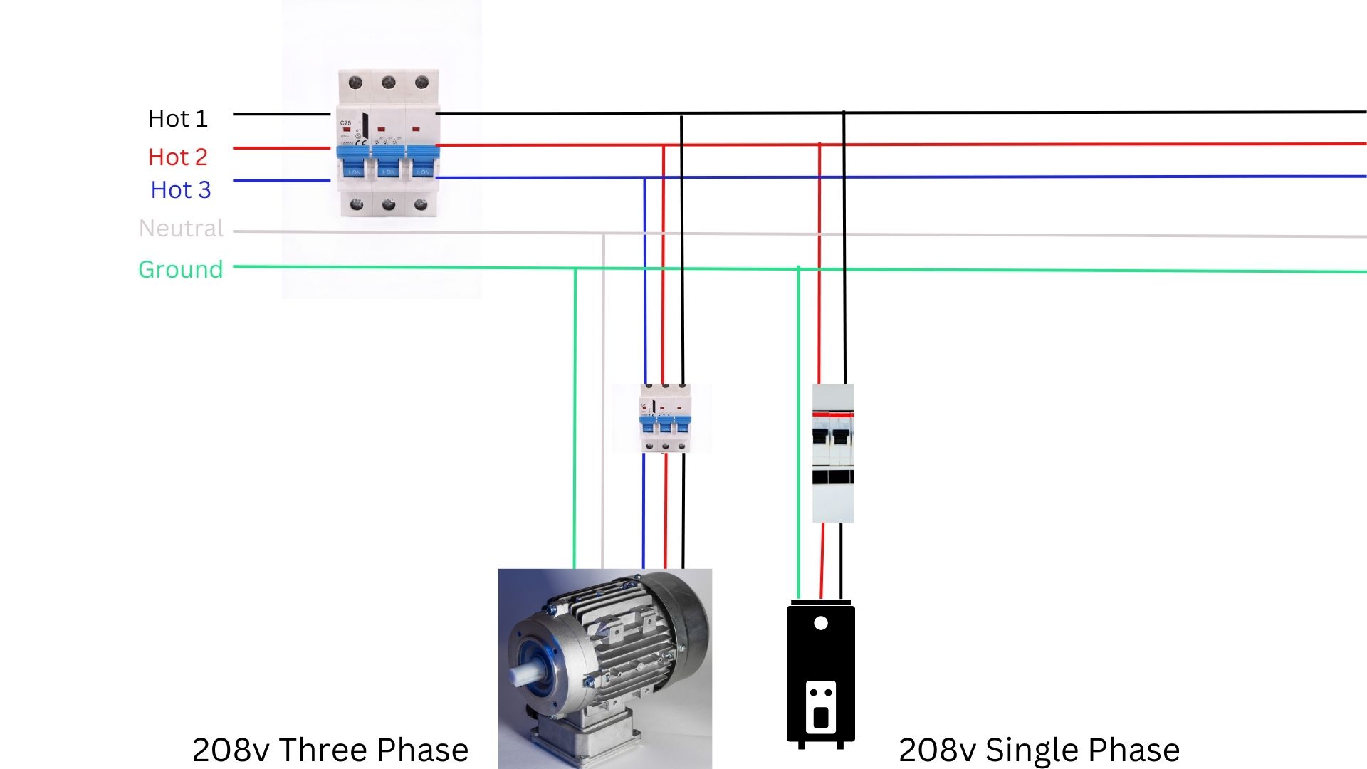 How To Wire 208V Single Phase? (With Diagram Explained ... How To Wire 208V Single Phase? (With Diagram Explained ...